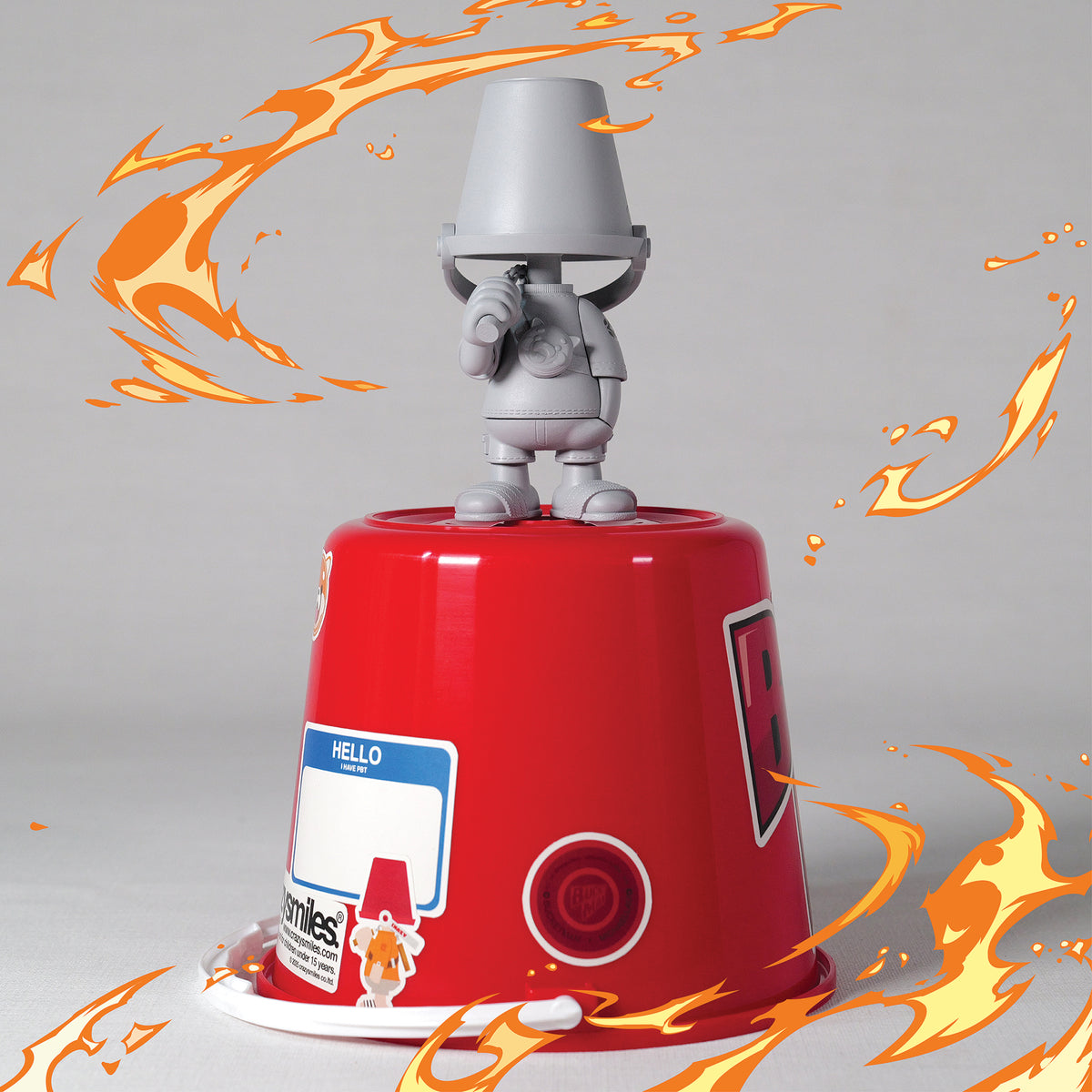 BUCKET MAN x MICHAEL LAU Powered By AZUKI (Prototype Grey) yur88 ...